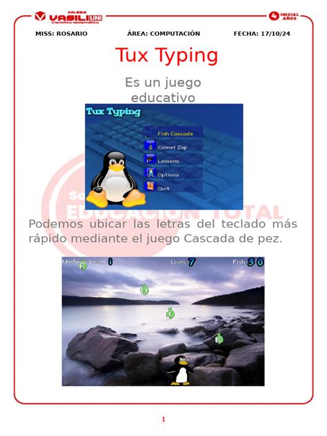 Tux Typing Pdf Tux Typing Pdf