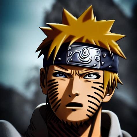 Side Close Up Portrait Of Naruto Background Insanely Realistic Arthub Ai