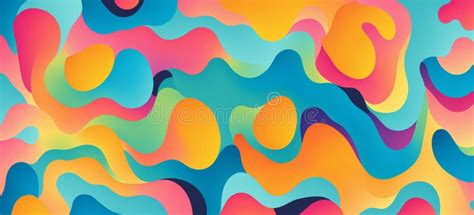 Colorful Abstract Fluid Art Background With Vibrant Swirls Stock Illustration Illustration Of