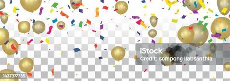 파티 휴일 생일 프로모션 카드 포스터에 대한 현실적인 풍선 배경 벡터 일러스트 레이 션 3차원 형태에 대한 스톡 벡터 아트 및 기타 이미지 Istock
