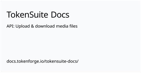 Api Upload And Download Media Files Tokensuite Docs