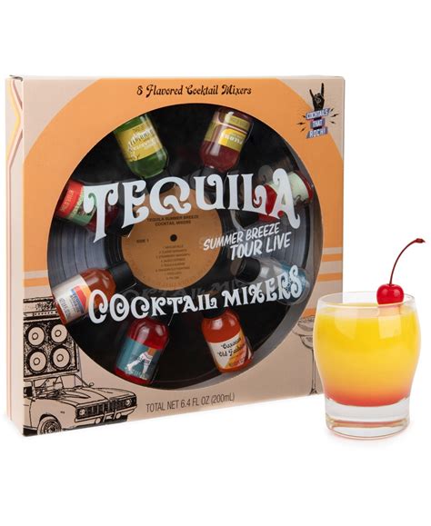 Thoughtfully Cocktails Greatest Hits Cocktail Mixers Set Of 8 Contains No Alcohol In Assorted
