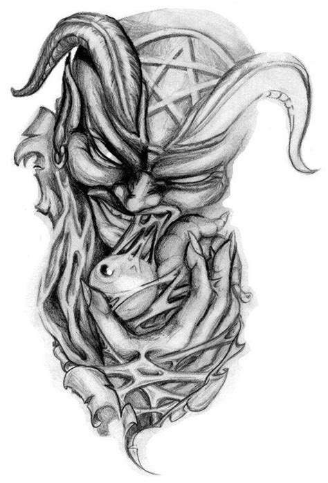 Demon Tattoo Demon Drawings Evil Tattoo