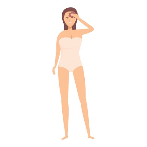 Young Woman Applying Sunscreen Lotion Getting Ready For Summer Vacation