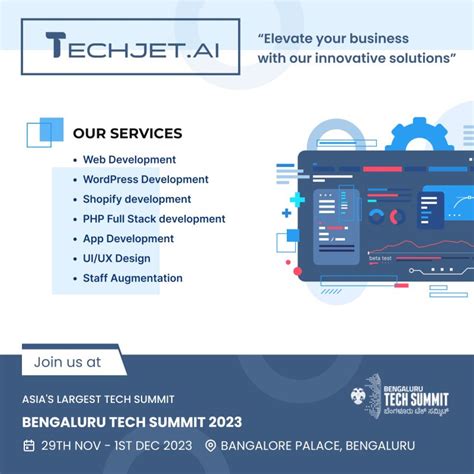 Techjet On Linkedin Bangaloretechsummit2023 Websitedevelopment
