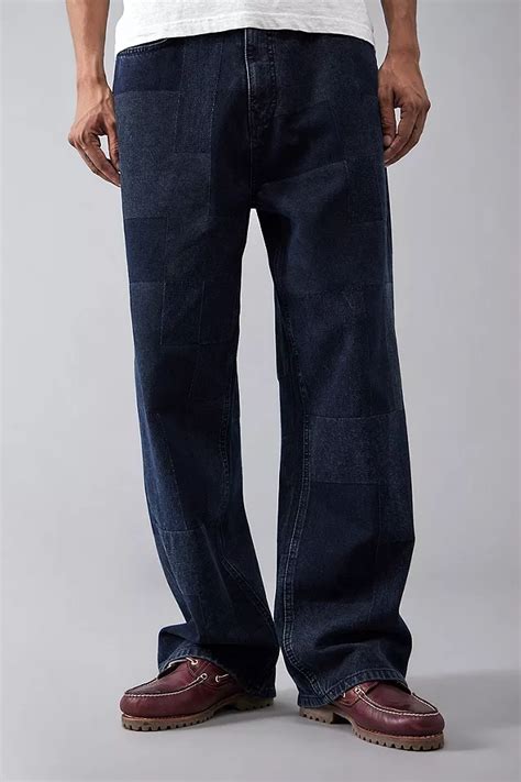 Bdg Jack Tonal Patchwork Jeans Urban Outfitters Uk