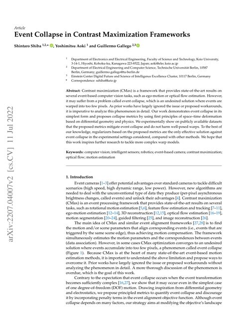 Pdf Event Collapse In Contrast Maximization Frameworks