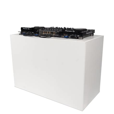 White Dj Booth Hire Sova Audio Sova Audio