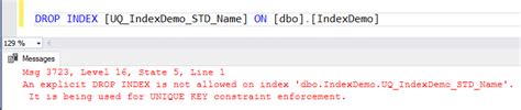 sql server index operations