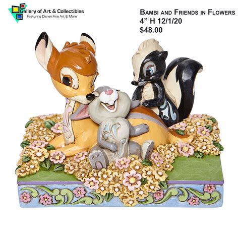 Bambi And Friends In Flowers Gallery Of Art And Collectibles