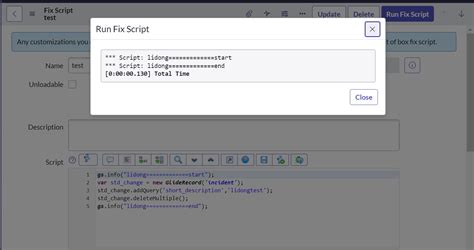 Questions About Fix Script Servicenow Community