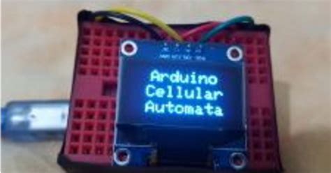 project arduino and oled based cellular automata via
