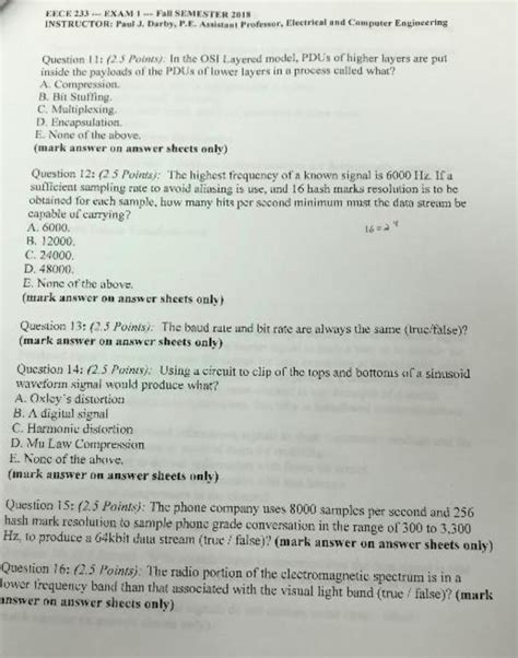 [solved] eece 233 exam 1 fall semester 2018 instructor paul j