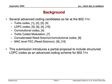 ppt structured ldpc codes as an advanced coding scheme for 802 11n