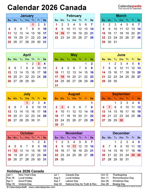 September 2026 Canada Printable Calendar We Love Printables