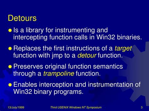 Ppt Detours Binary Interception Of Win32 Functions Powerpoint