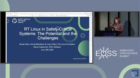 Real Time Linux In Safety Critical Systems The Potential And The Challenges Video Elisa