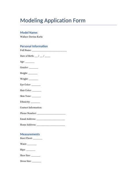wallace davina karla modeling form pdf