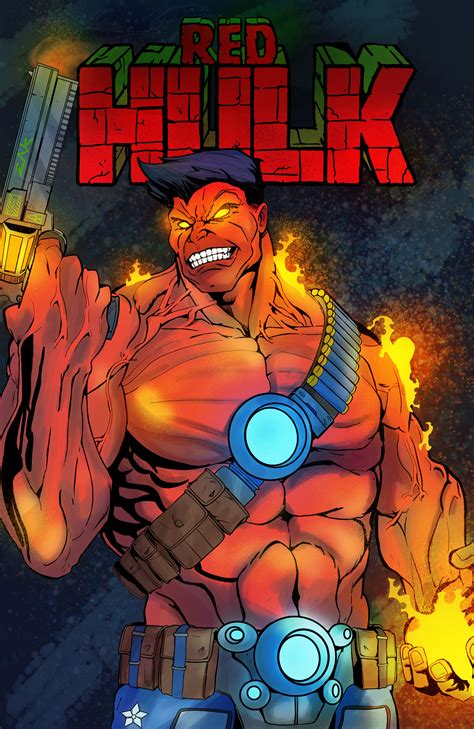 Artstation Red Hulk