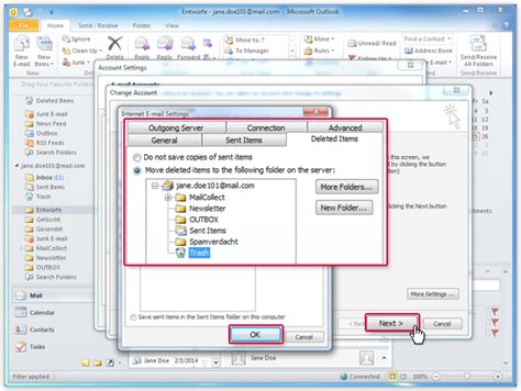 Setting Up Outlook Imap