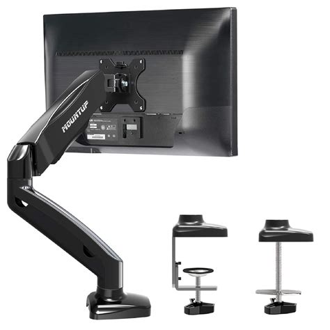 Mountup Single Monitor Desk Mount Adjustable Gas Spring Monitor Arm