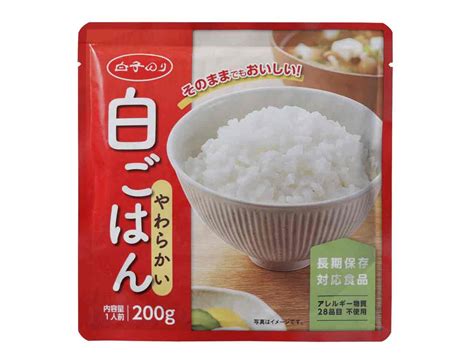 白子のり 白ごはんレトルト 200g 30袋入 非常食保存水 レトルト食品 船山株式会社オンラインショップ
