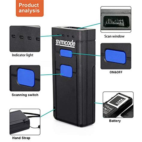Symcode D D QR Mini Bluetooth Barcode Scanner With Bluetooth G Wireless Connection
