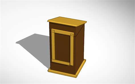 3d Design Podium Tinkercad