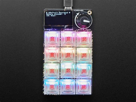 Adafruit Macropad Rp2040 Starter Kit 3x4 Keys Encoder Oled [adabox019 Essentials] Id