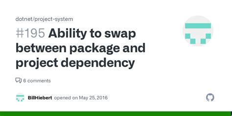 Ability To Swap Between Package And Project Dependency · Issue 195