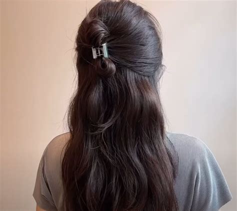 반묶음 헤어집게핀 스타일링 1분 컷 초간단 머리 묶는 법 여러 유튜브 인스타 중 제일 간단하고 예뻐요 네이버 블로그
