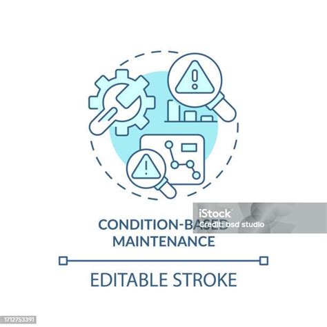 2d Thin Linear Icon Condition Based Maintenance Concept Stock Illustration Download Image Now