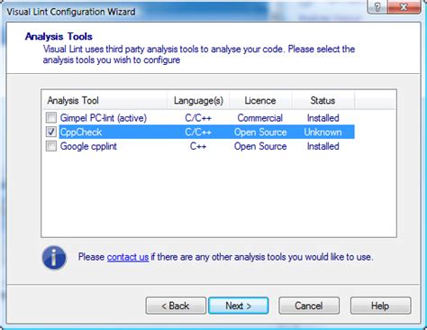 Walkthrough Configuring Visual Lint 30 To Use The Cppcheck Open