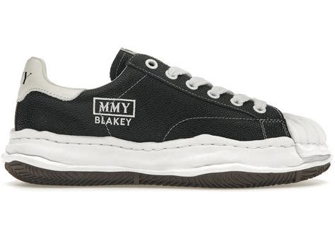 Maison Mihara Yasuhiro Blakey Og Sole Embossed Leather Low Black Mens