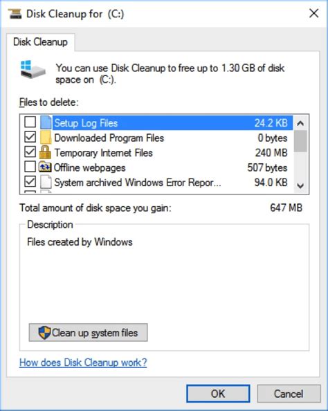 Using The Disk Cleanup Wizard Tipsnet