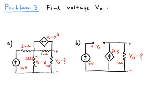 Solved Problem 3 Find Voltage V0 Chegg Com