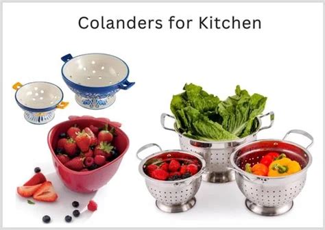 Best Colanders For Kitchen To Buy And Types Type Of Colanders
