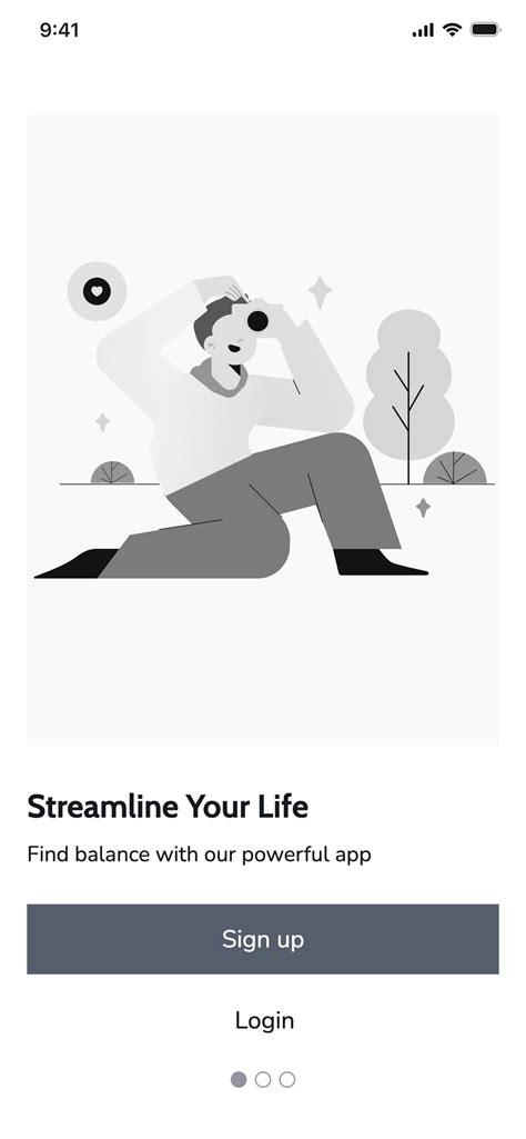 App Onboarding Wireframe Template Visily