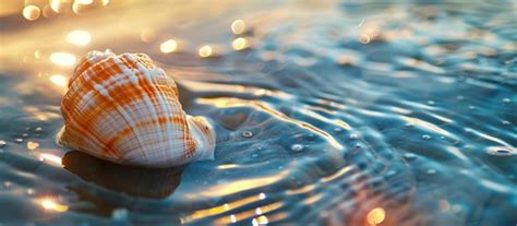 Premium Photo Sea Shell Floating On Water