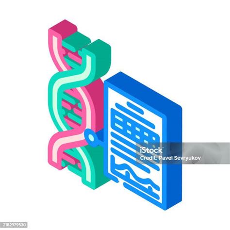 유전자 검사 암 치료 아이소 메트릭 아이콘 벡터 일러스트 레이 션 3차원 형태에 대한 스톡 벡터 아트 및 기타 이미지 3차원 형태 Dna X 레이 Istock
