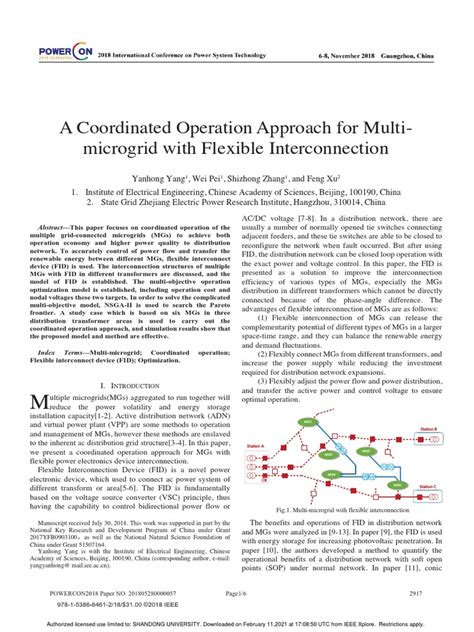C A Coordinated Operation Approach For Multimicrogrid With Flexible