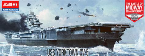 Academy 14229 1700 Uss Yorktown Cv 5 Battle Of Midway