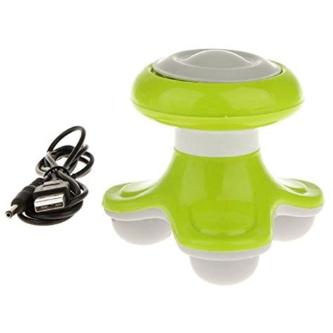 Qingsun Mini Wave Vibrating Massager Usb Battery Electric Handled Full Body Massage（green