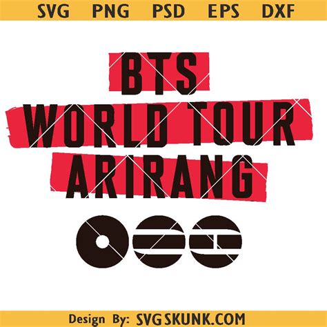 Bts World Tour Arirang Svg Png Bts Arirang World Tour 2026 Svg Png