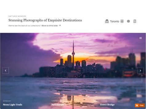 Unlimited Carousel With Photographs Of Exquisite Destinations Unlimited Elements Widget