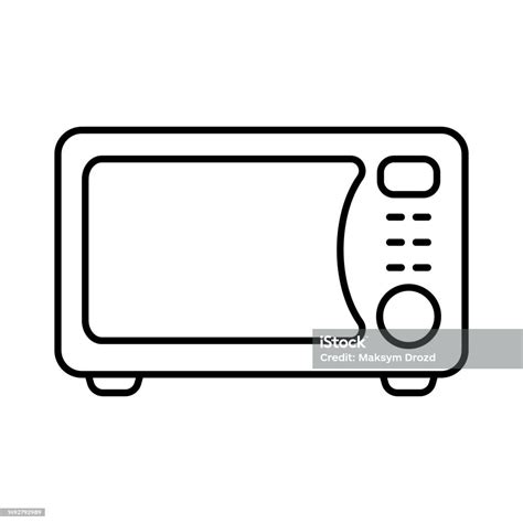 전자 레인지 아이콘입니다 주방 용품 아이콘입니다 벡터 그림입니다 가정 생활에 대한 스톡 벡터 아트 및 기타 이미지 가정 생활 가정 주방 가정의 방 Istock