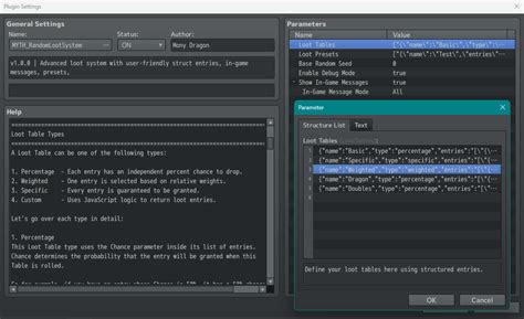Random Loot System RPG Maker MV MZ Plugin By MythAtelier Mony