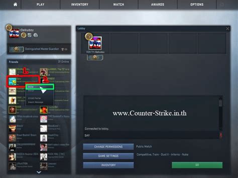 Counter Strike Global Offensive Thailand CLUB CS GO CS GO วธสราง LOBBY แลวชวนเพอนมา