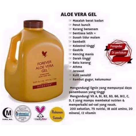 Forever Living Aloe Vera Gel 1l Shopee Malaysia