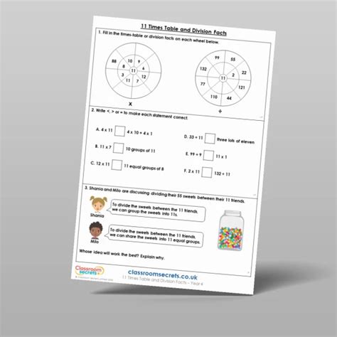 Year 4 The 11 Times Table And Division Facts Reasoning And Problem Solving Resource Classroom